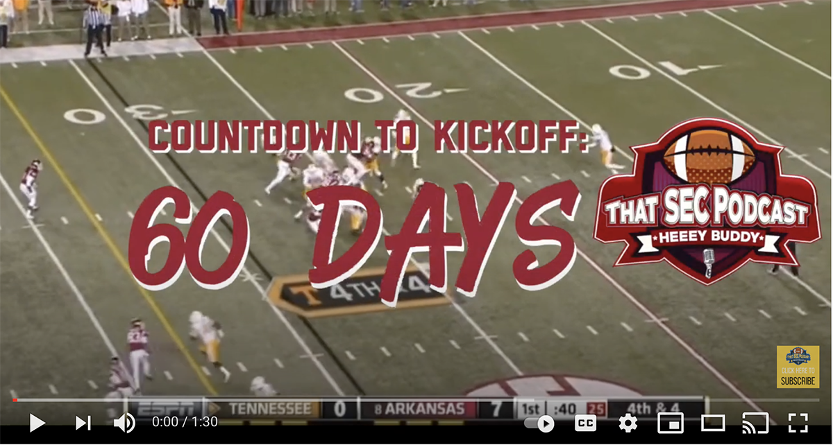 60 days until SEC football! Joe Adams with arguably the most impressive ...